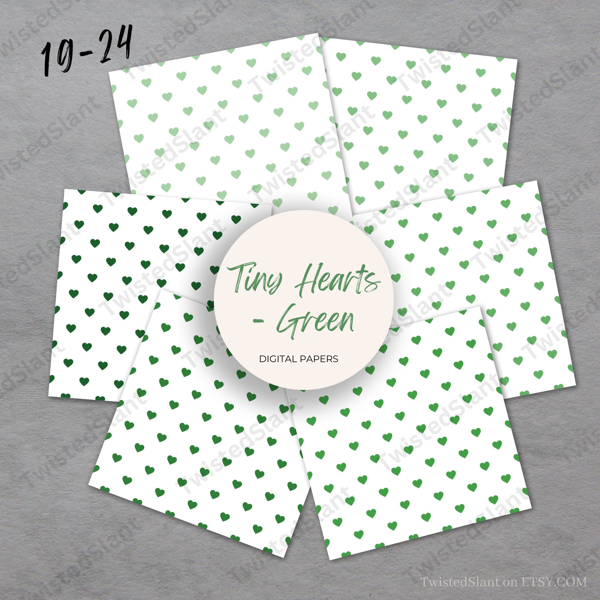 Tiny Hearts Digital Paper INSTANT DOWNLOAD Heart Background Seamless ...