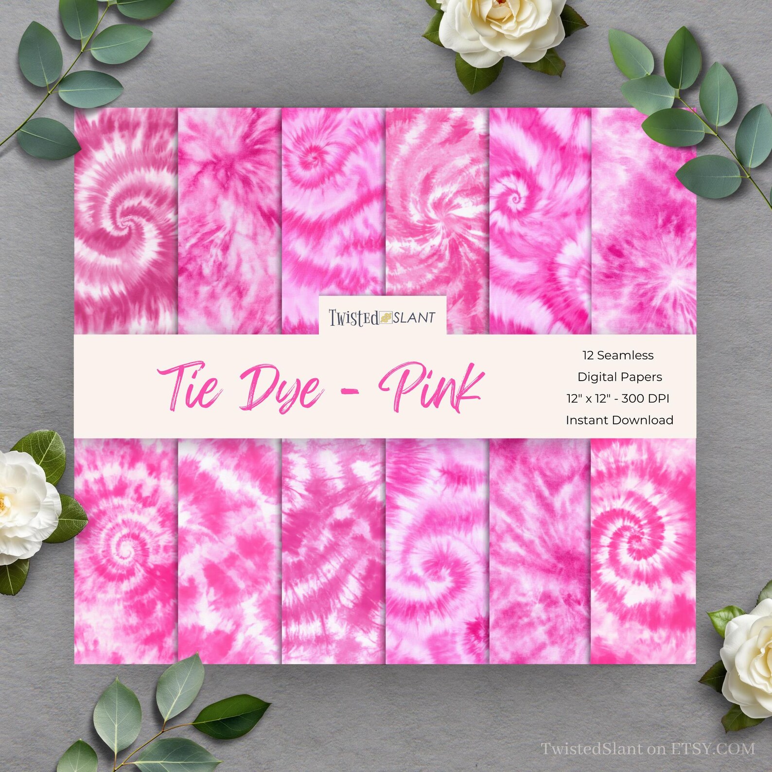 Tye Dye Digital Paper | INSTANT DOWNLOAD | Tie Dye Pattern | Tie and ...
