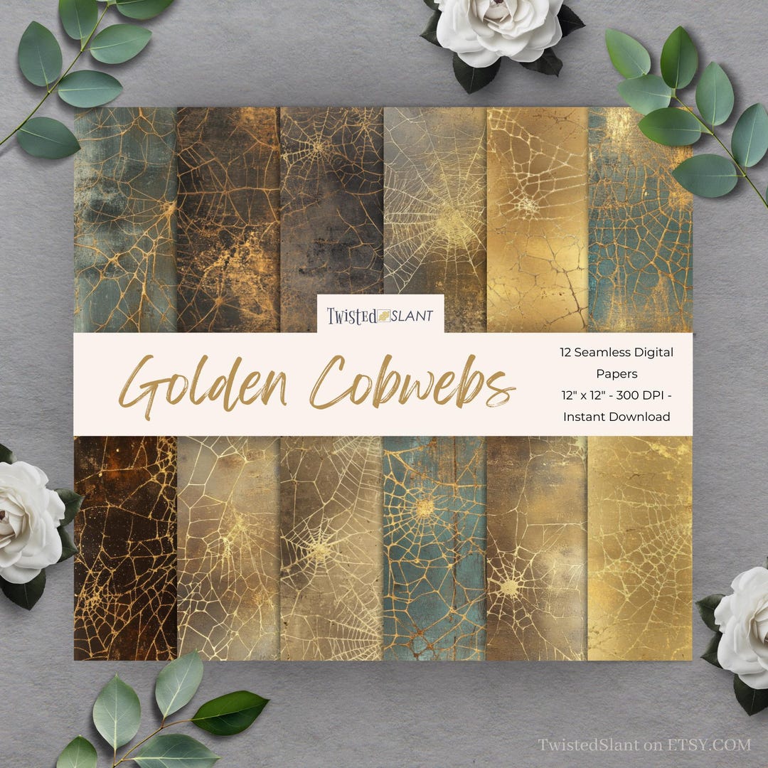 Digital Paper Cobwebs | INSTANT DOWNLOAD | Cobwebs | Seamless Paper ...
