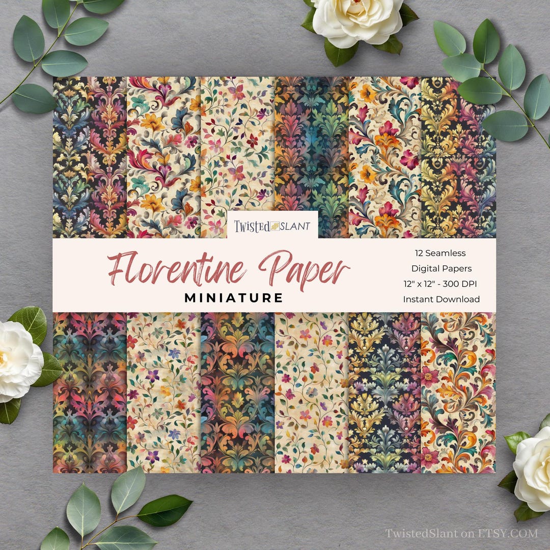 Florentine Paper Digital | INSTANT DOWNLOAD | Italian Florentine ...