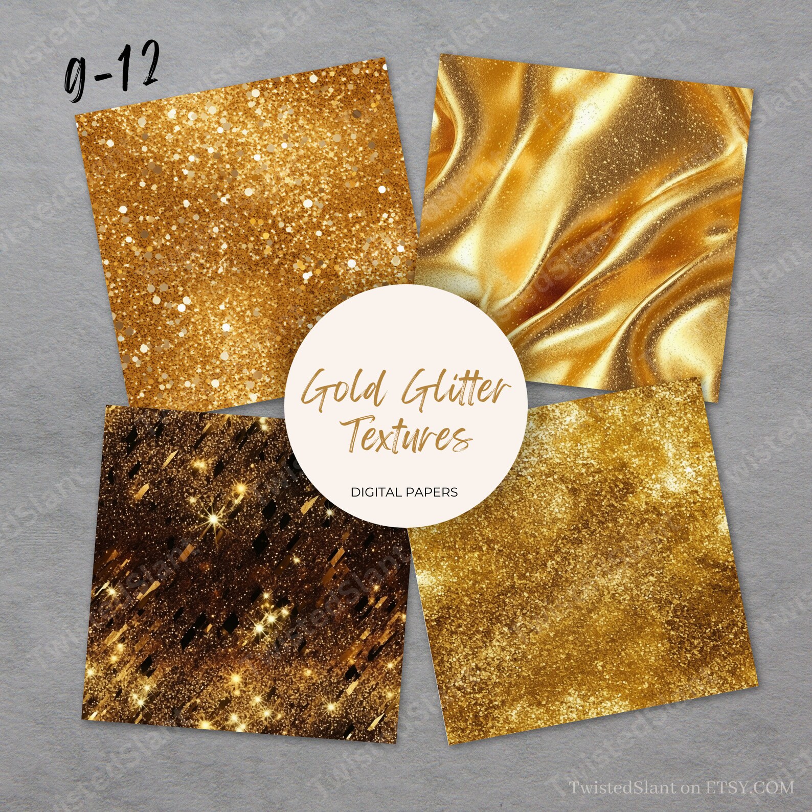 Gold Glitter Digital Paper Seamless Pattern| INSTANT DOWNLOAD | Gold ...