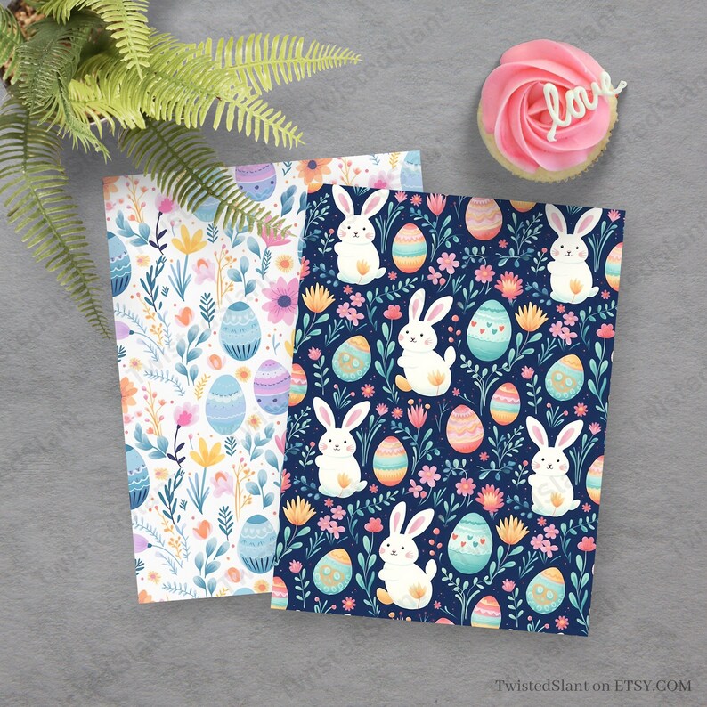 Easter Digital Papers | INSTANT DOWNLOAD | Bunny Digital Paper | Easter ...
