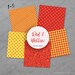 Red and Yellow Geometric Digital Paper: Seamless Pattern Collection ...