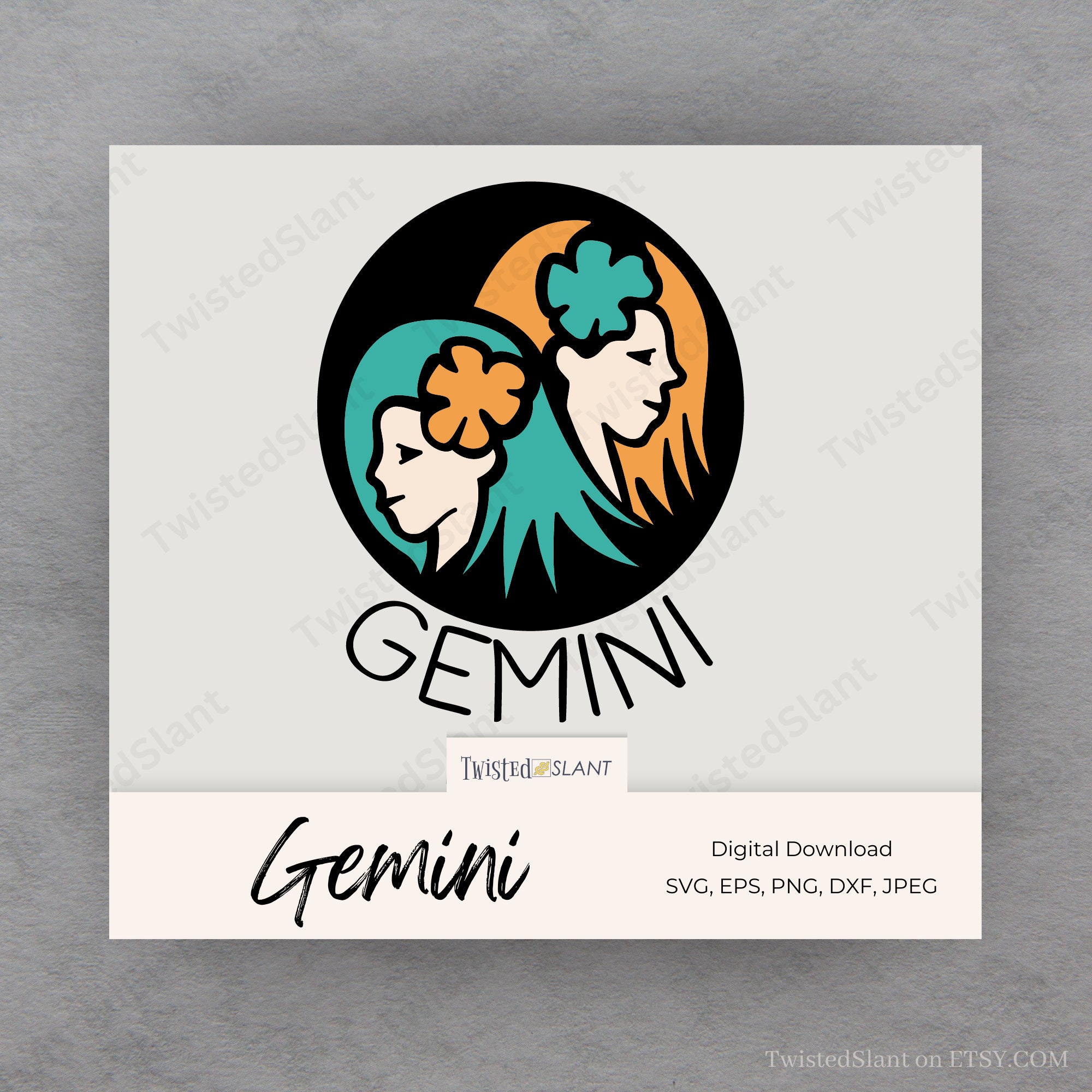 Gemini Svg INSTANT DOWNLOAD Zodiac Sign Svg Gemini Zodiac Svg Horoscope ...
