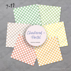 Checkered Digital Paper | INSTANT DOWNLOAD | Checkered Background ...