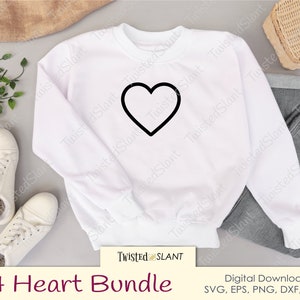 Heart Svg Bundle, Open Heart Svg, Loveheart, Heart SVG, Heart DXF, Open ...
