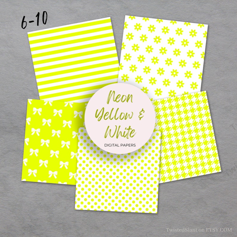 Neon Digital Papers | INSTANT DOWNLOAD | Seamless Geometric | Pattern ...