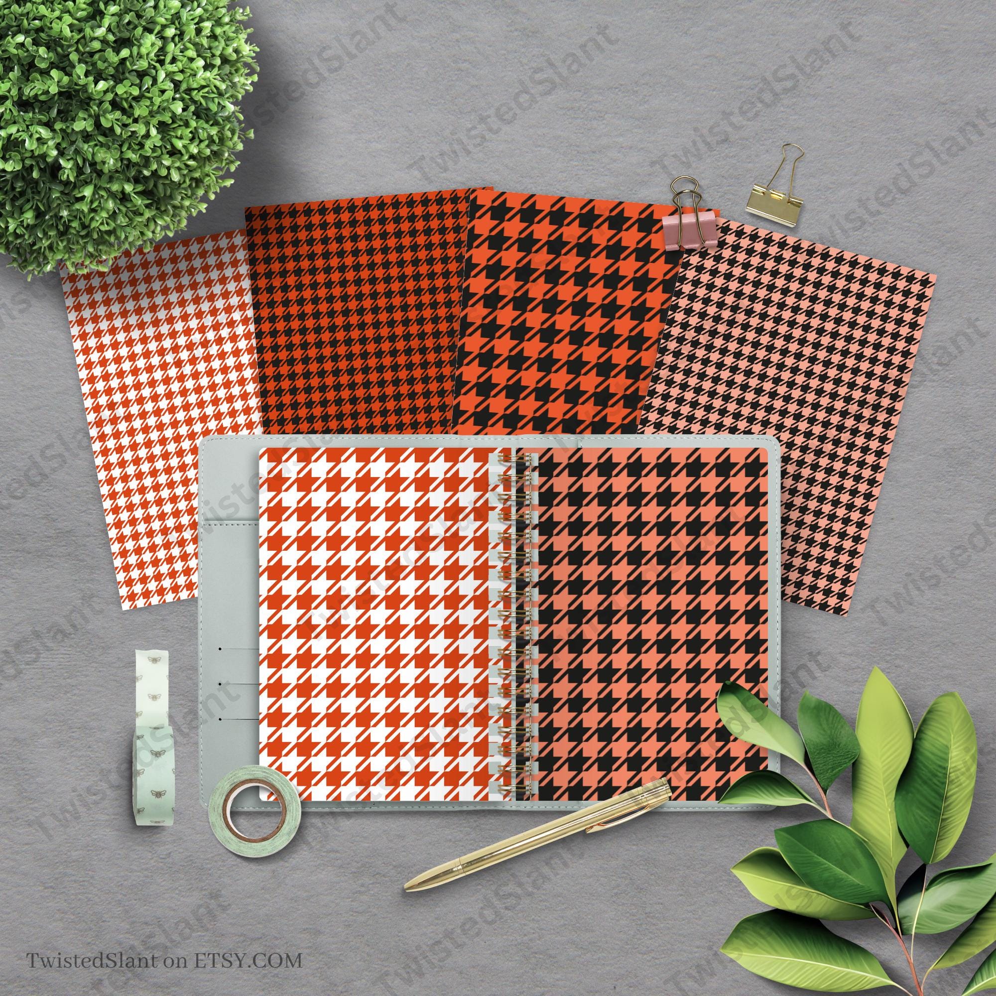 Houndstooth Digital Paper | INSTANT DOWNLOAD | Houndstooth Pattern ...