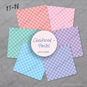 Checkered Digital Paper | INSTANT DOWNLOAD | Checkered Background ...