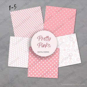 Pink Digital Paper | INSTANT DOWNLOAD | Seamless Papers | Pink Junk ...