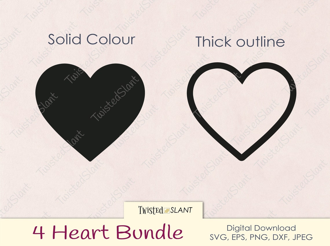 Heart Svg Bundle Open Heart Svg Loveheart Heart SVG Heart - Etsy