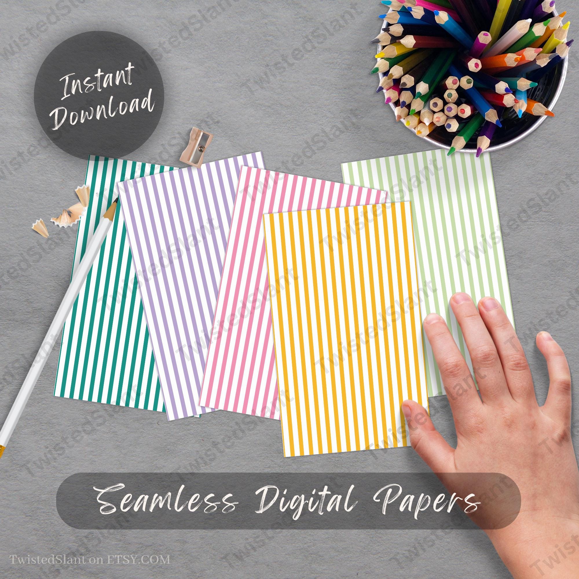 Vertical Stripes Digital Paper | INSTANT DOWNLOAD | Striped Background ...