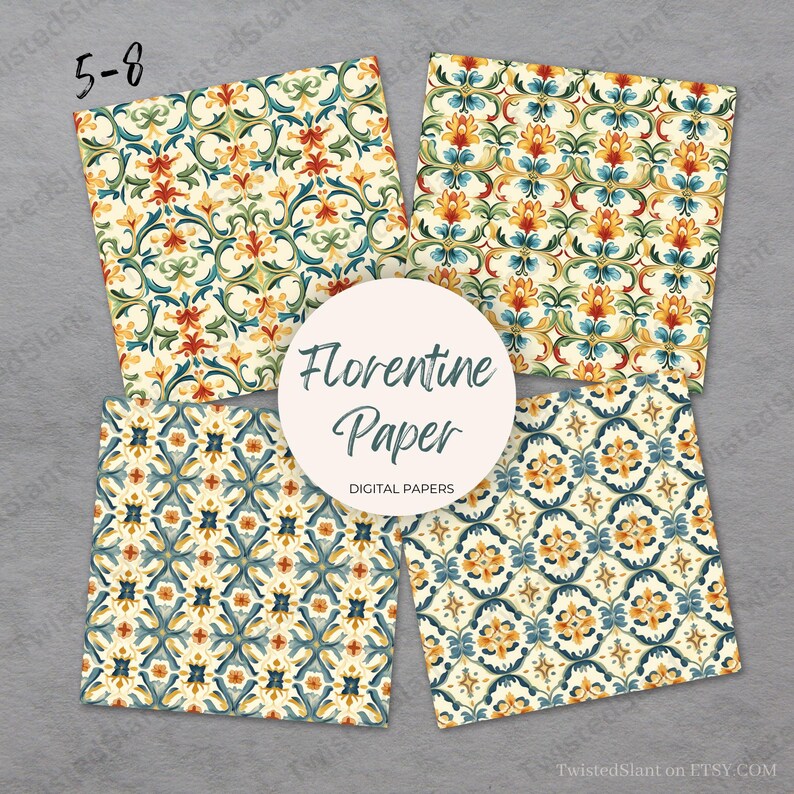 Florentine Paper Digital | INSTANT DOWNLOAD | Italian Florentine ...