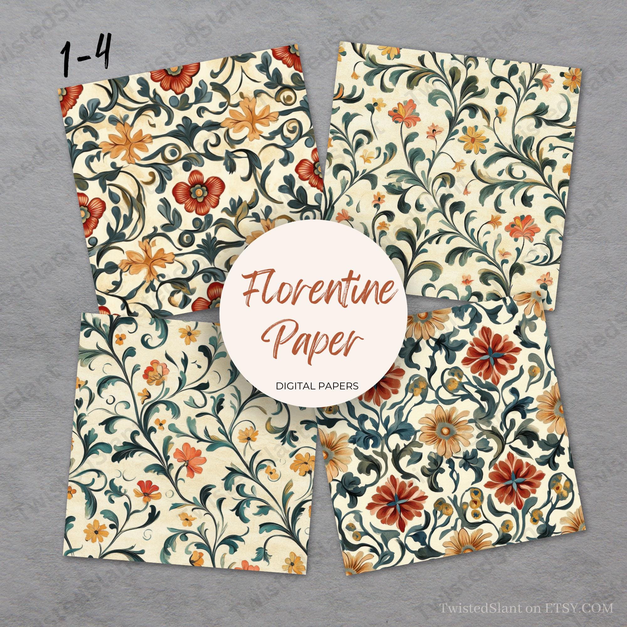 Florentine Paper Digital | INSTANT DOWNLOAD | Italian Florentine ...