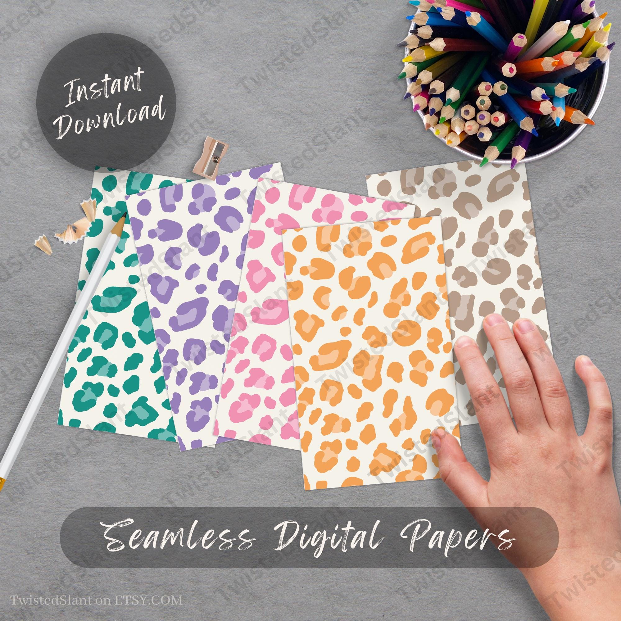 Leopard Print Seamless Digital Paper | INSTANT DOWNLOAD | Leopard ...