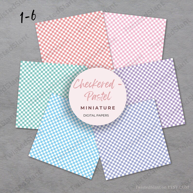 Checkered Digital Paper | INSTANT DOWNLOAD | Checkered Background ...