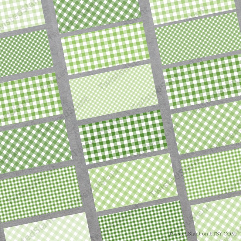 Gingham Digital Paper Pack | INSTANT DOWNLOAD | Gingham Pattern ...