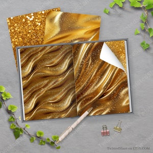 Gold Glitter Digital Paper Seamless Pattern| INSTANT DOWNLOAD | Gold ...