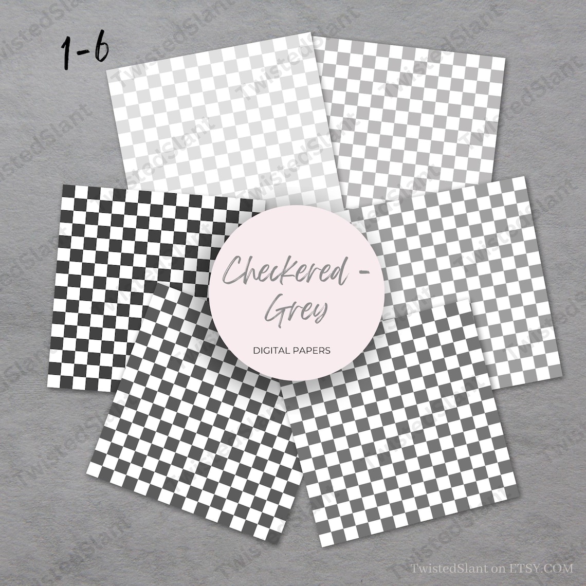 Checkered Digital Paper | INSTANT DOWNLOAD | Checkered Background ...