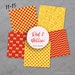 Red and Yellow Geometric Digital Paper: Seamless Pattern Collection ...