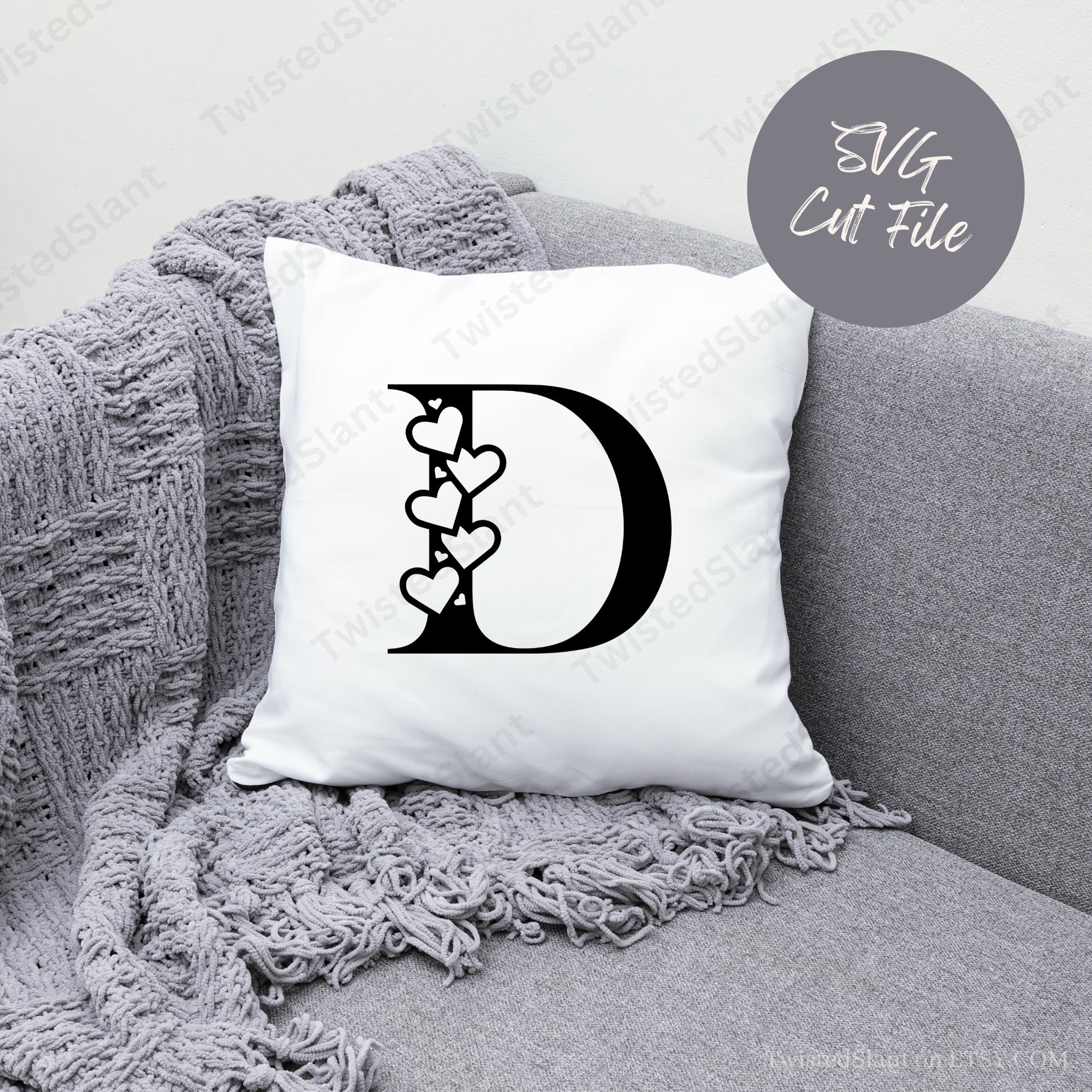 Letter D Split Letter Monogram Svg Modern Font Split - Etsy Israel