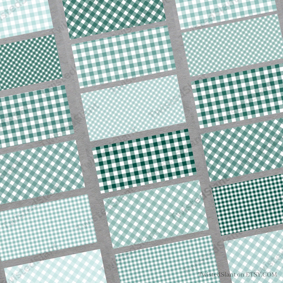 Gingham Digital Paper Pack | INSTANT DOWNLOAD | Gingham Pattern ...