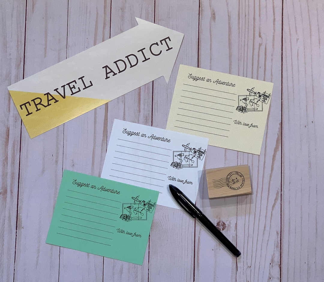 Instant Download Wedding Adventure Cards, Suggest an Adventure Cards ...