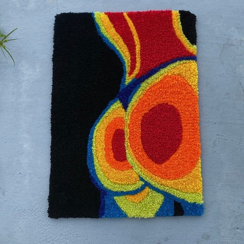 Thermal Body Woman Tufted Rug / Fluffy & Decorative Handmade - Etsy