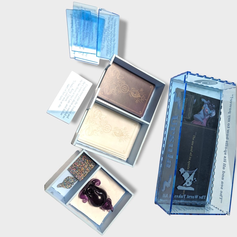 Villainous Game Ursula Box, Custom Acrylic Storage, Tabletop Organizer ...