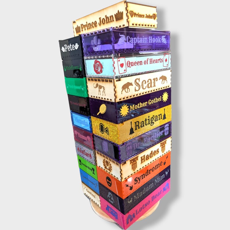 Captain Hook Villainous Game Box, Acrylic or Wood Storage - Etsy