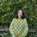 Checkerboard Sweater Pattern | Crochet Jumper Pattern - Etsy