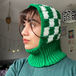 Checkered Balaclava | Crochet Balaclava - Etsy
