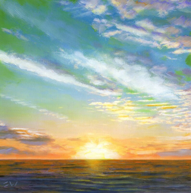 Setting Sun - Original Artwork - Etsy