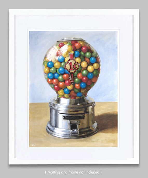 Gumball Machine Archival Print - Etsy