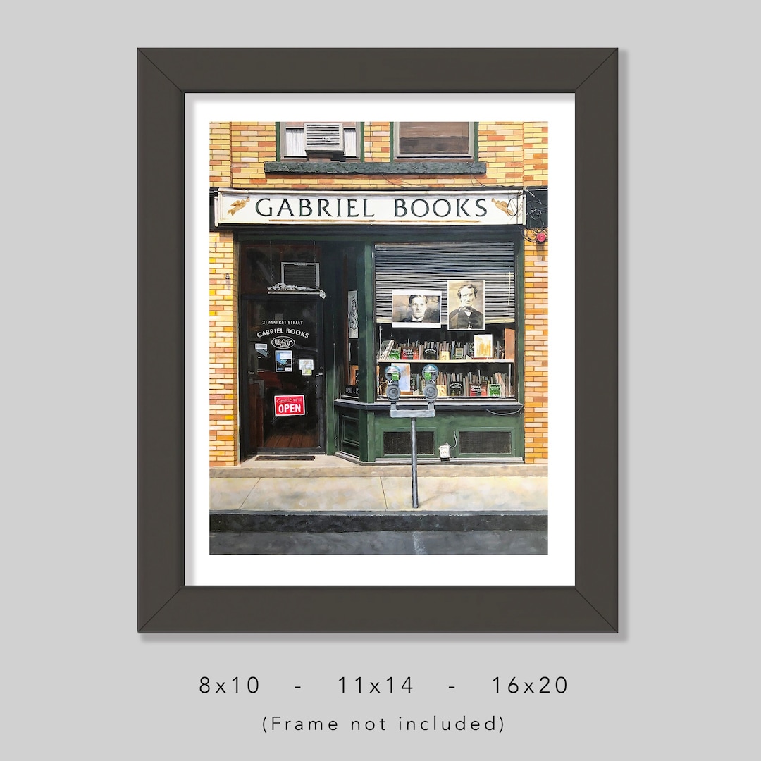 Gabriel Books - Archival Print - Etsy