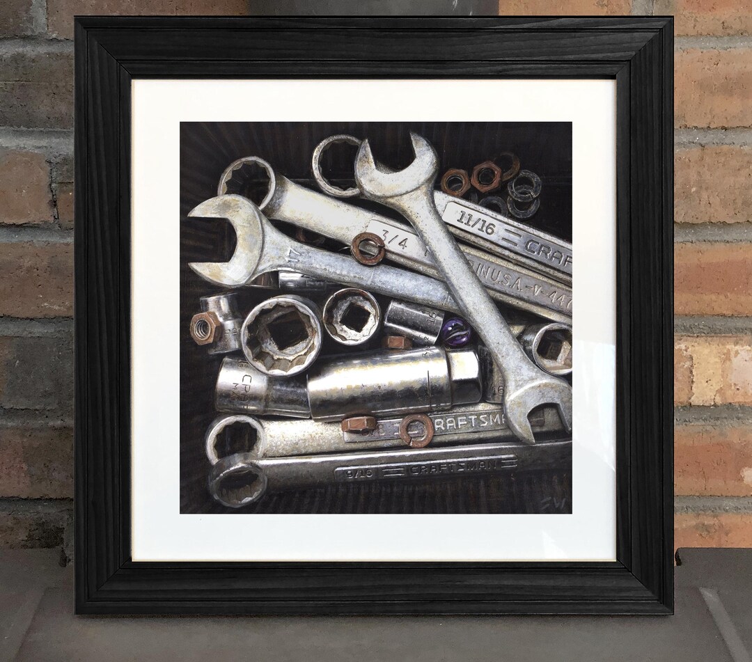 Wrenches - Original Artwork With Matting and Frame - Etsy