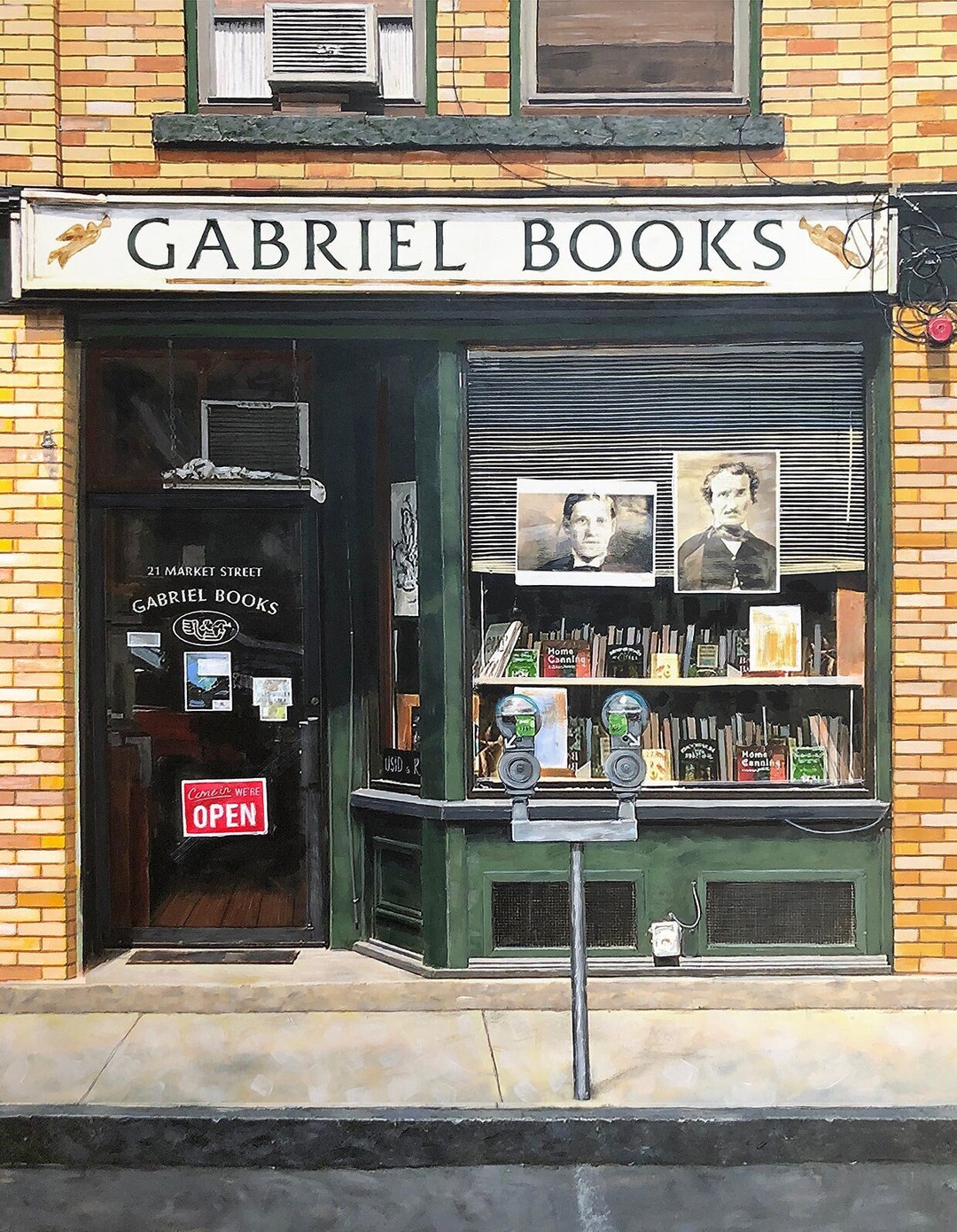 Gabriel Books - 15.5" X 20" - Original Artwork - Acrylic on ...