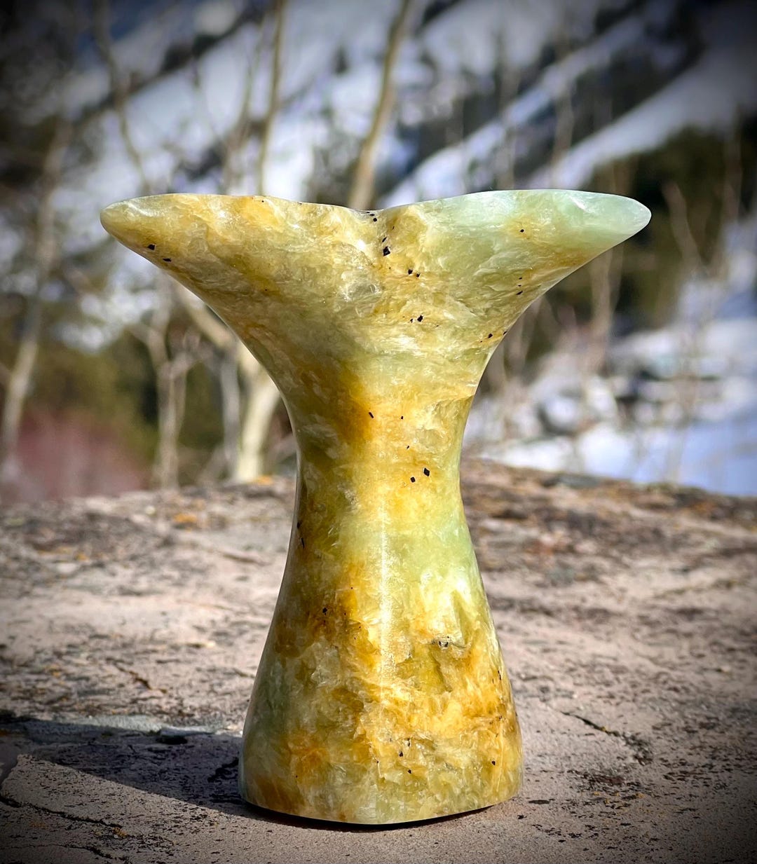 Stone Whale Tail Sculpture 4", Signed Original by Wendy Hook and Ready ...