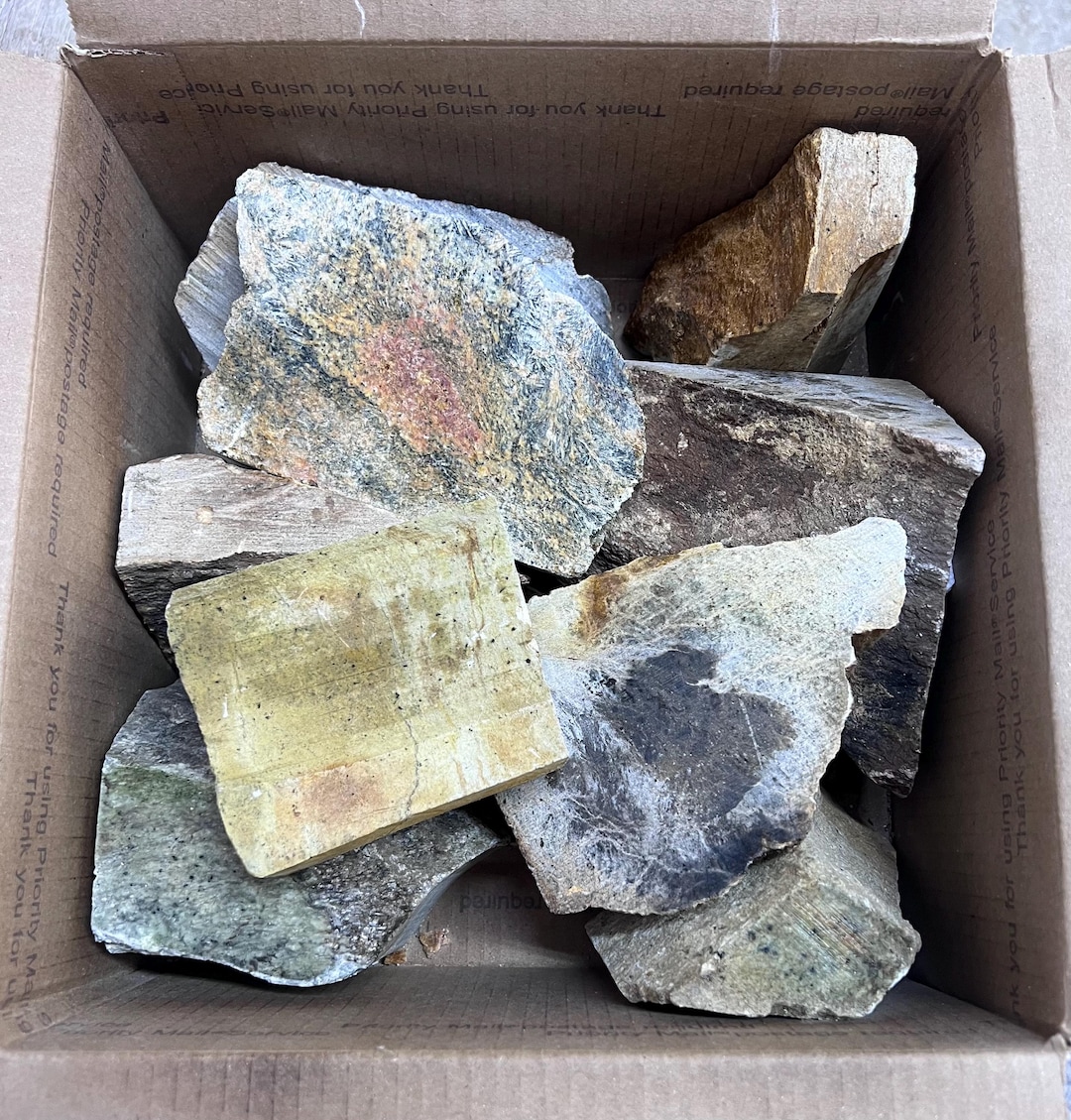 Raw Soapstone Pieces: Carving Stone, Assorted Colors (28-32 Lbs) - Etsy