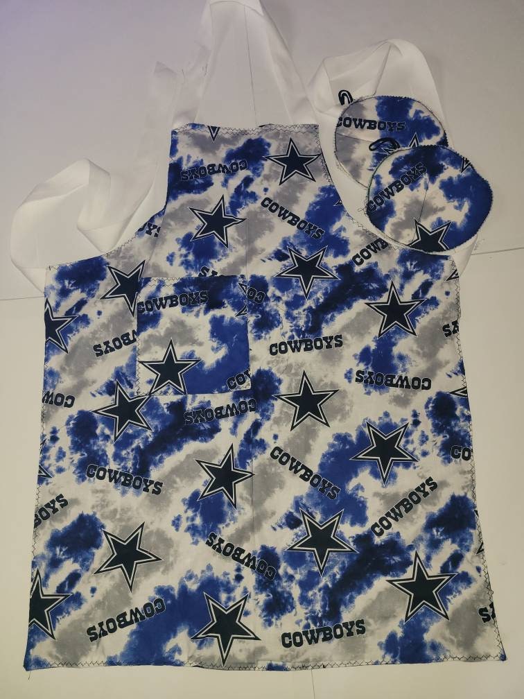 Dallas Cowboys Apron. Reversible Handmade, Fully Lined Pockets Both ...