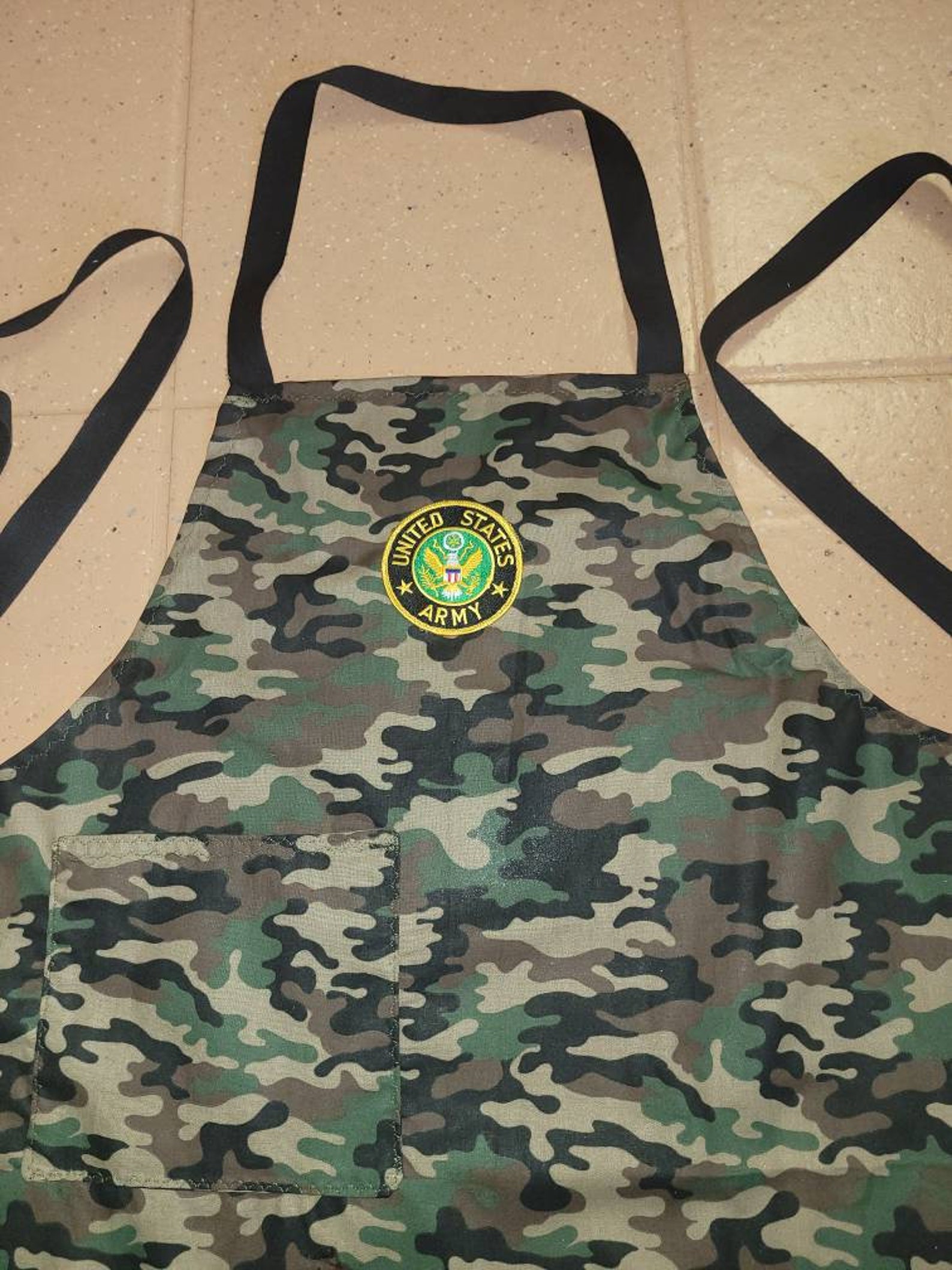 ARMY Apron, Military Apron. Handmade Adult Lined Grilling Bbq Apron ...
