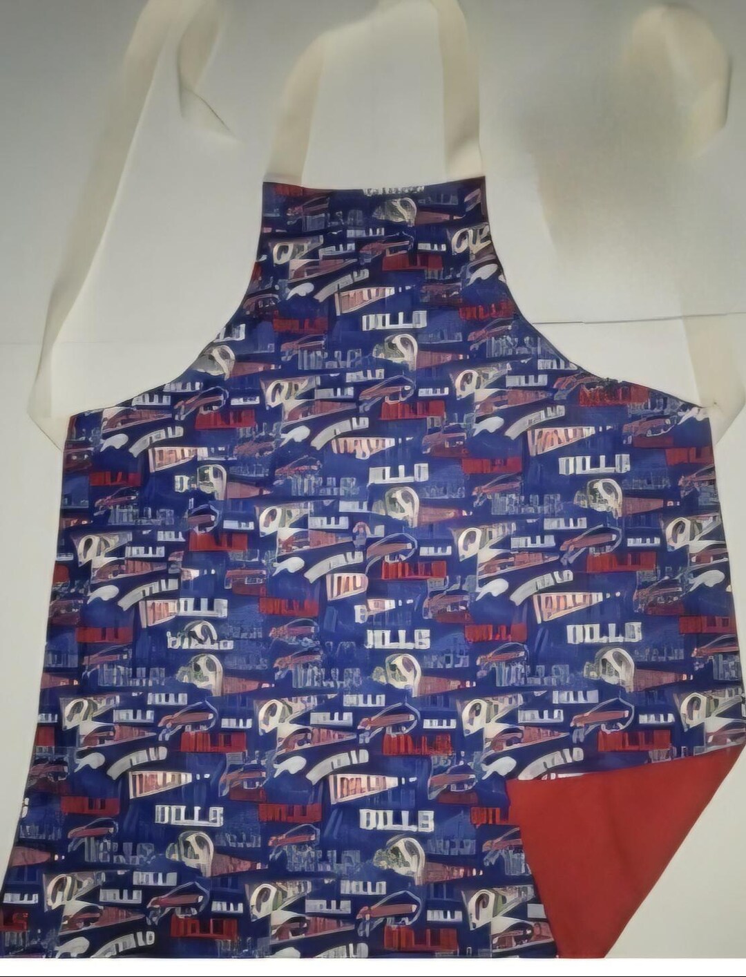 Buffalo Bills Apron, Reversible, Handmade Lined With Coordinating ...