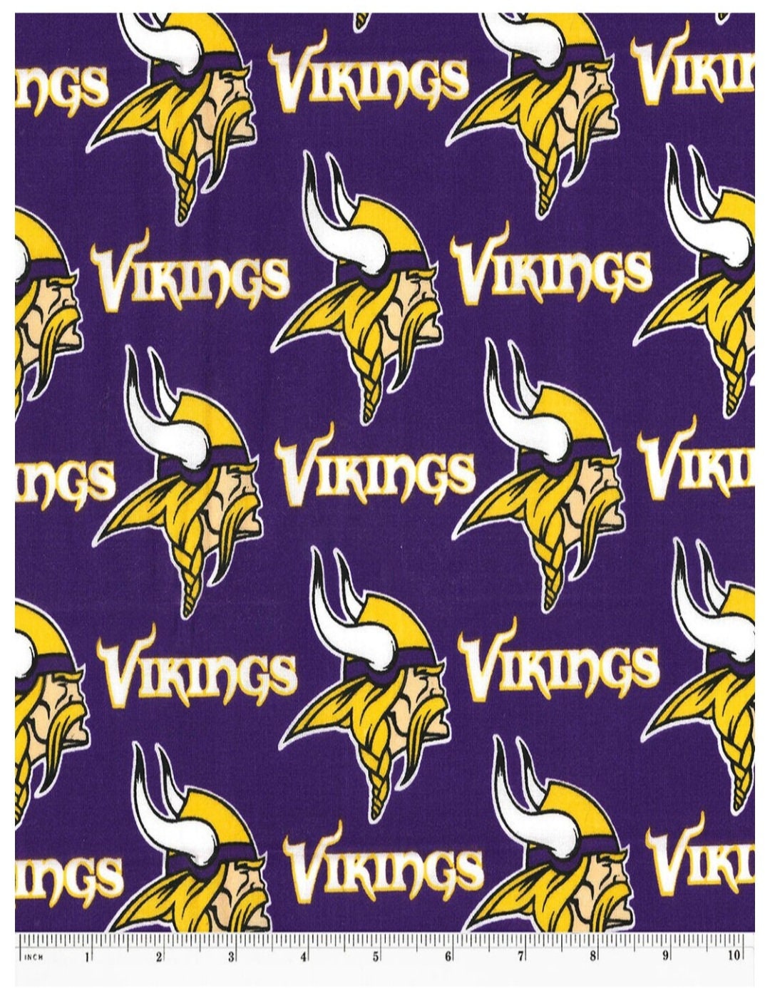 Minnesota Vikings Fabric Yardage 60" Wide. Sold by the Yard. Multiple ...