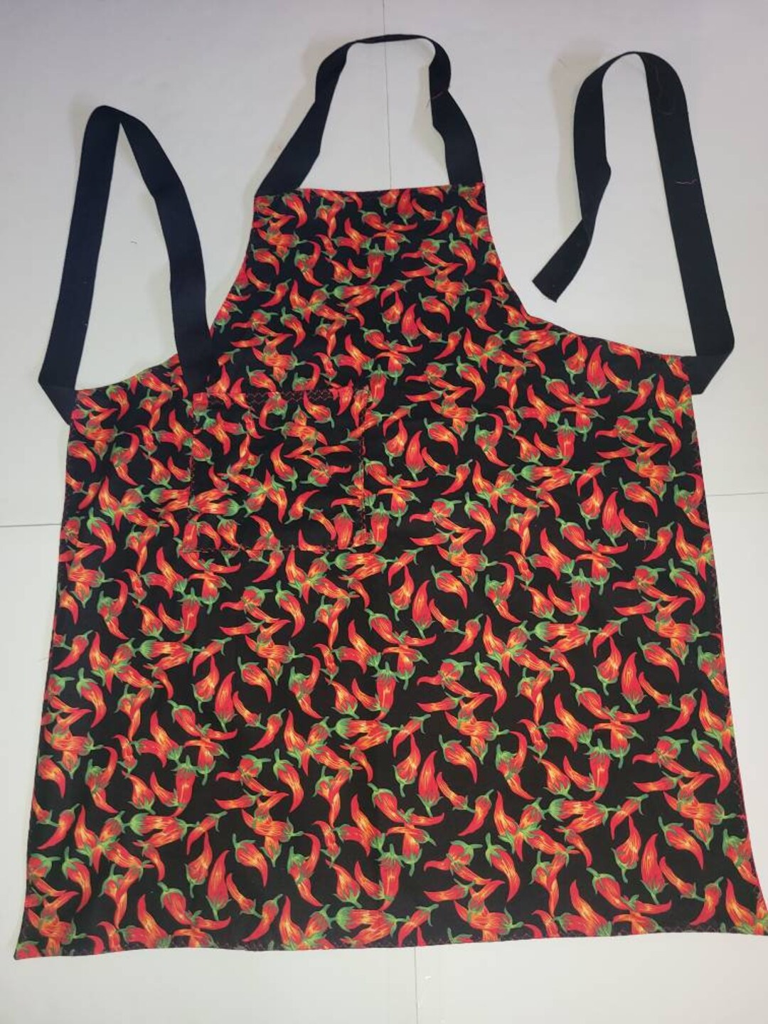 Chile Apron, Red and Green Chiles Handmade Lined Adult Cooking Grilling ...