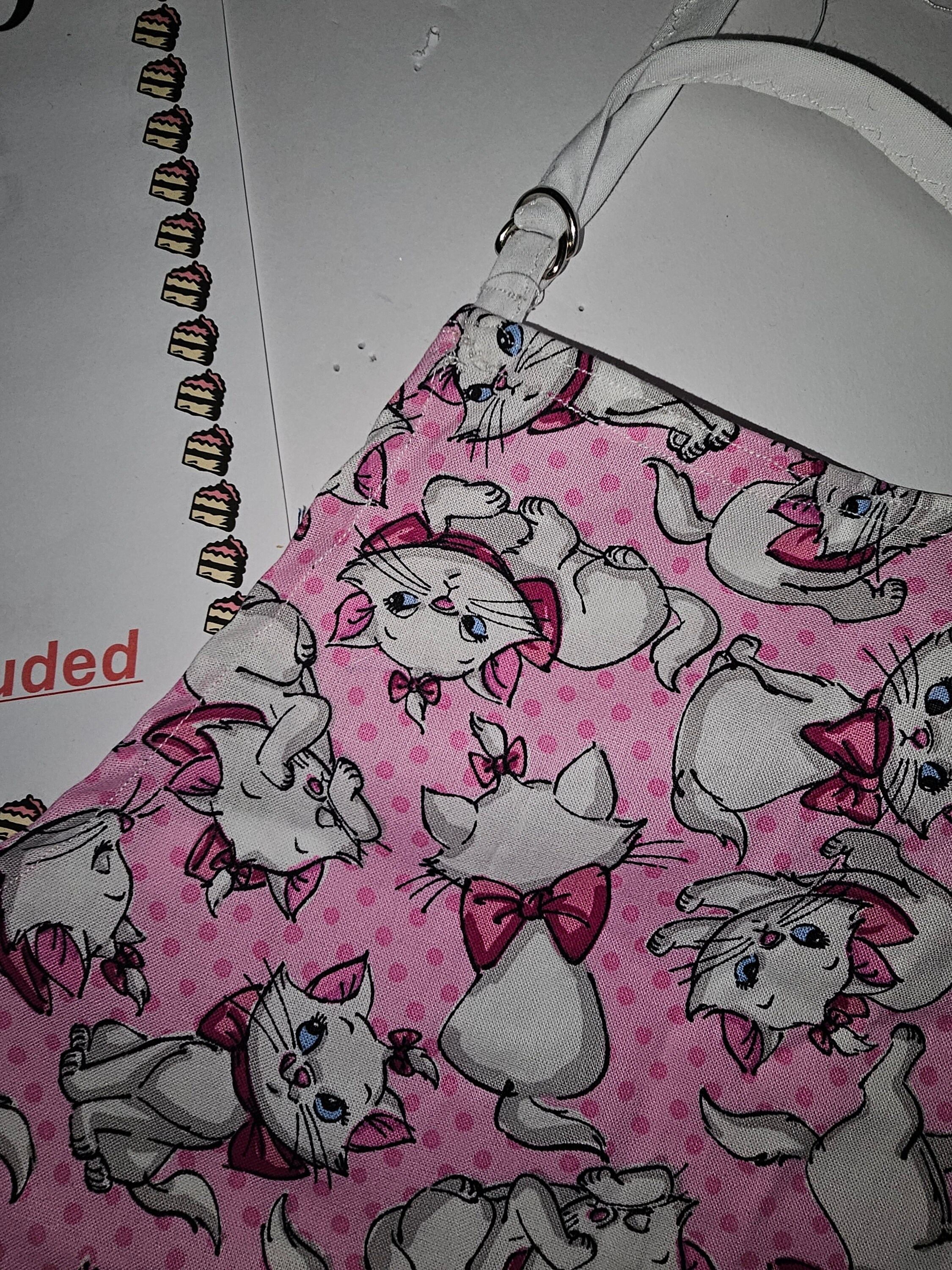 Marie the Cat Kids Apron in Two Sizes. Free Aflac Kids Duck. Firmly. - Etsy