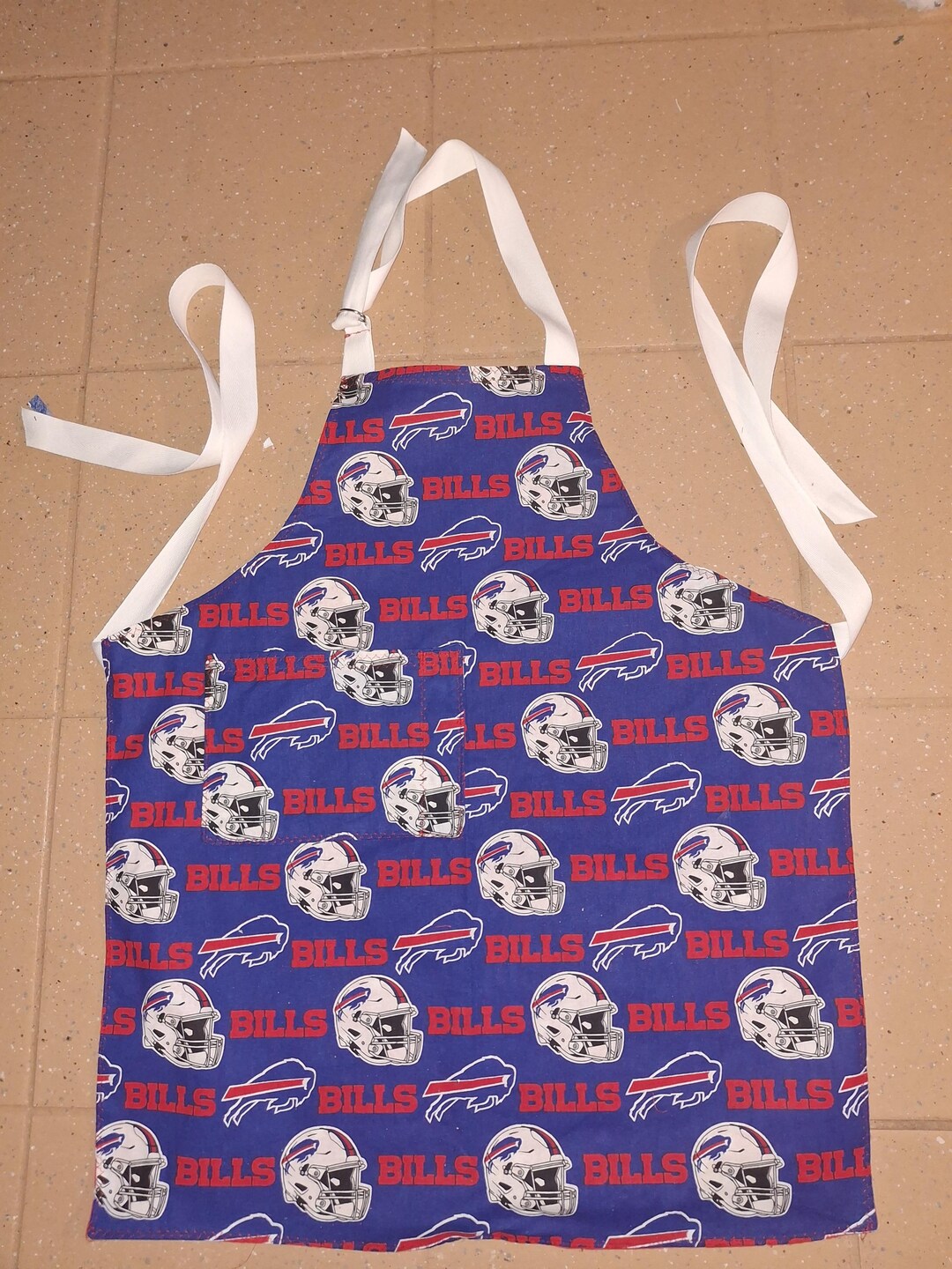 Buffalo Bills Apron, Reversible, Handmade Lined With Coordinating ...