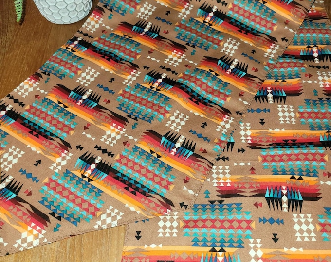 Native Design Table Runner Tribal Design Table Runner 12" X 60" Point ...