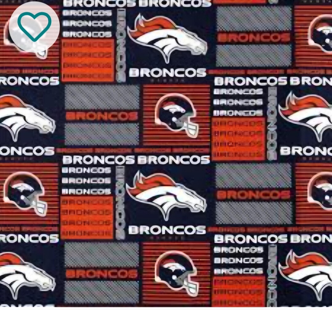 Denver Broncos 1/2 Yard Fabric 60" Wide. Sold by the Yard. Multiple ...