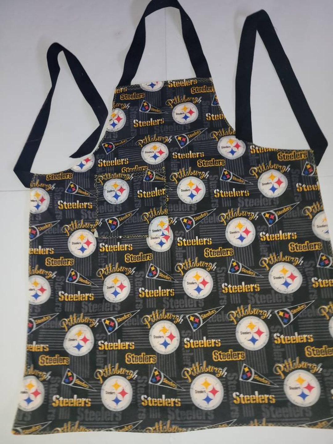 Steelers Apron, Licensed Fabric, Handmade Lined With Coordinating ...
