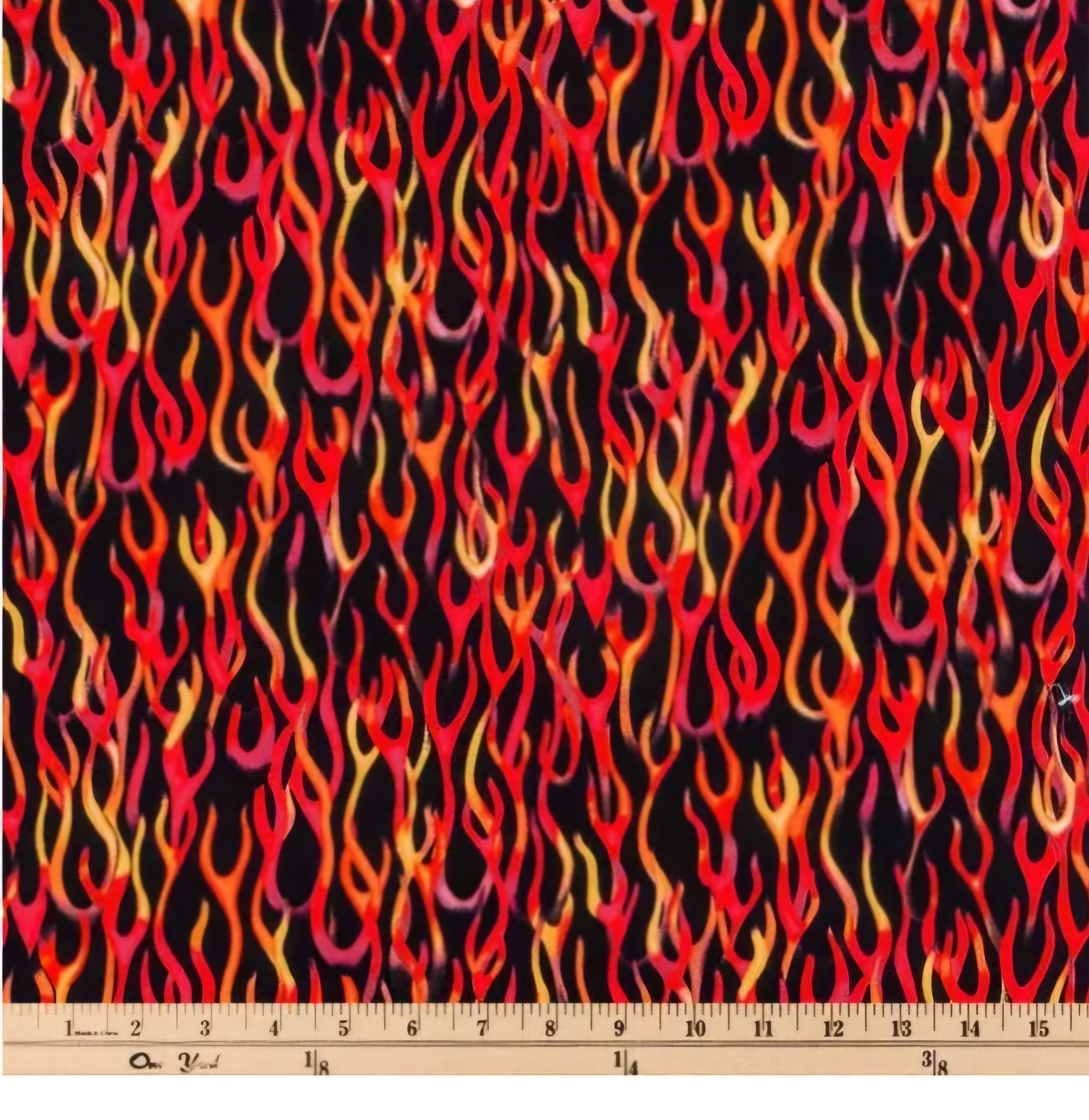 Flames Fire Department Fire Rescue Fabric. Motorcycle Fabric Multiple ...